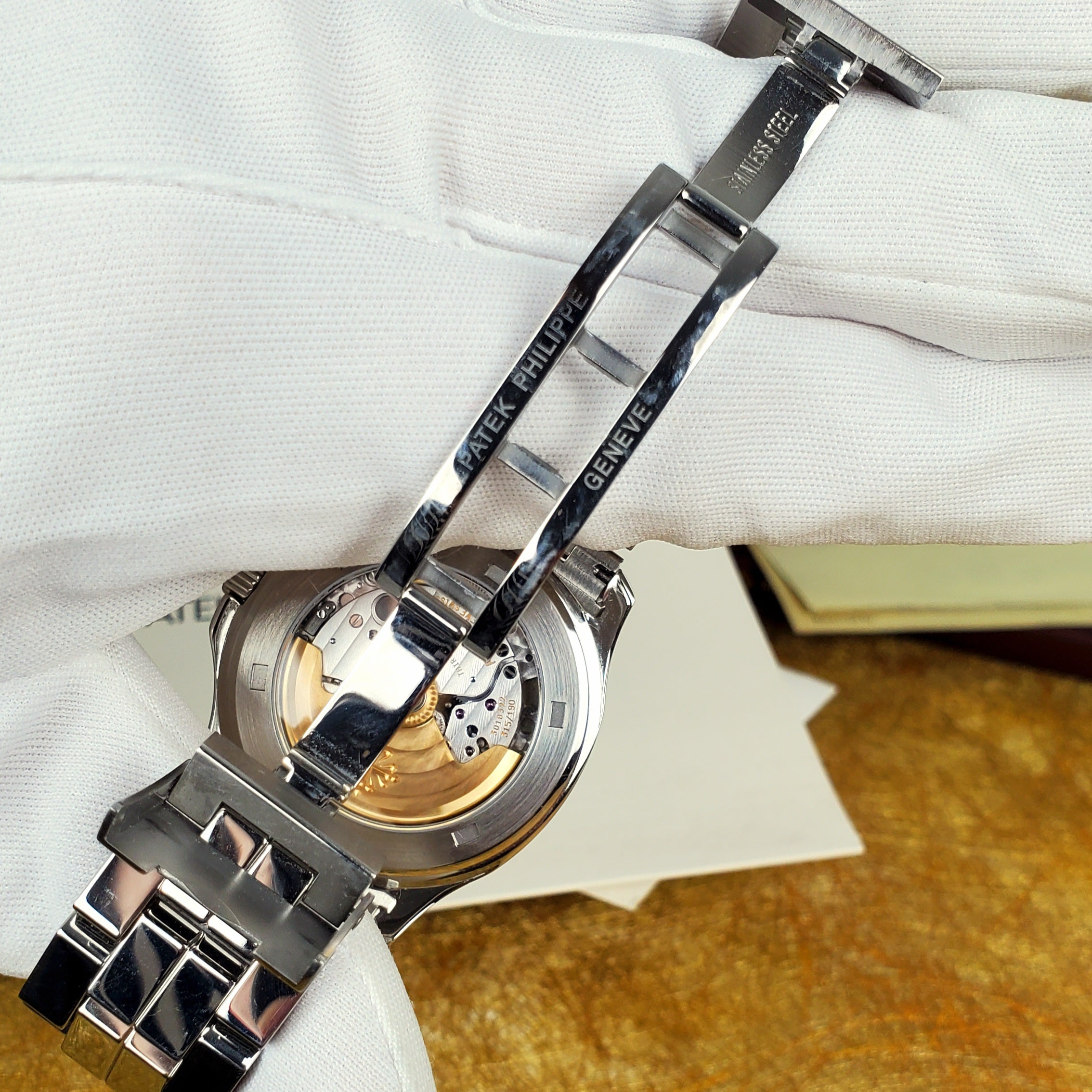 Patek Philippe Super full set Jumbo Aquanaut including 2 year Patek wa ...